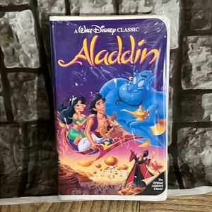 Disney | Other | New Original Seal Walt Disney Classic Aladdin Black ...